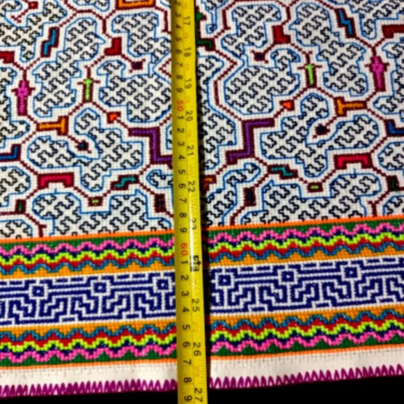 Wall Decor | Hand Embroidered Shipibo Blanket Patterns The Amazon ...